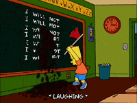 Bart Simpson Chalkboard Original