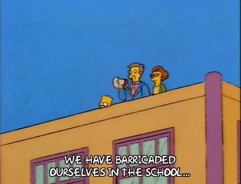 Bart Simpson School GIF - Find & Share on GIPHY