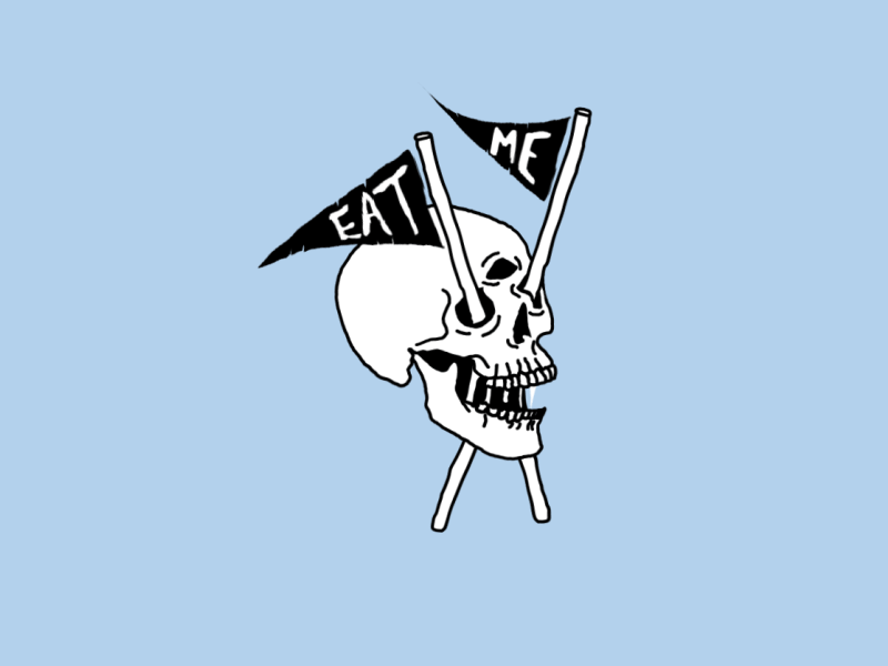 Eat Me Skull GIF by Ucman Balaban - Find & Share on GIPHY