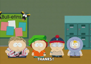 Eric Cartman Thank You GIF by South Park - Find & Share on GIPHY