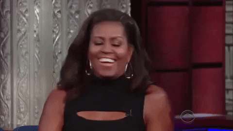 Michelle Obama Lol GIF by Obama - Find & Share on GIPHY