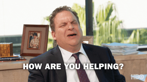 Helping Season 9 GIF by Curb Your Enthusiasm - Find & Share on GIPHY