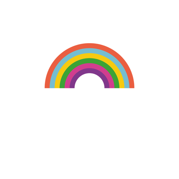 Sticker Rainbow Sticker by Kim Campbell for iOS & Android | GIPHY