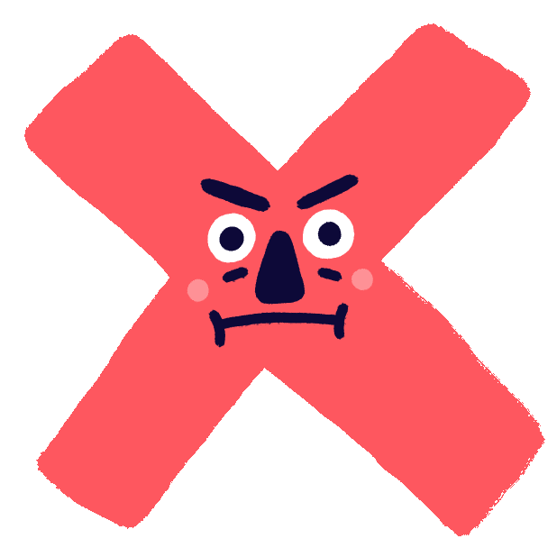 X No Sticker by Parallel Teeth for iOS & Android | GIPHY