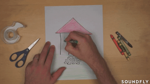Drawing A House GIFs - Get the best GIF on GIPHY