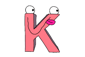 K Alphabet Sticker by Originals for iOS & Android | GIPHY