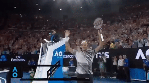 Roger Federer Tennis GIF by Australian Open - Find & Share on GIPHY