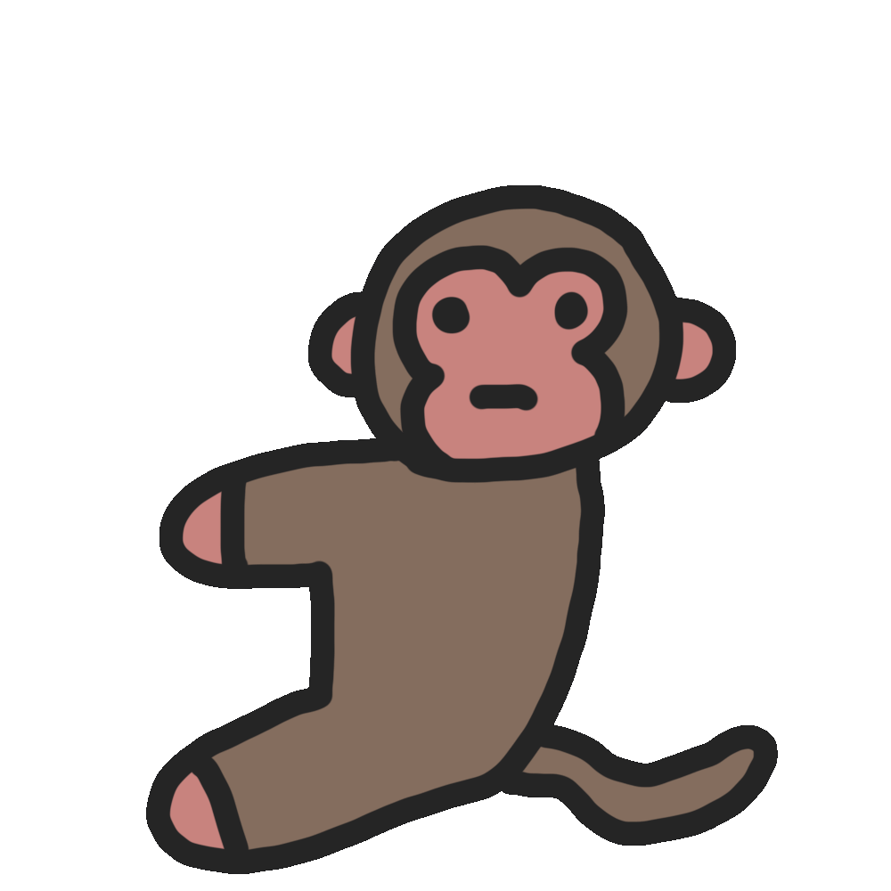 Monkey No Sticker by Haqn for iOS & Android | GIPHY