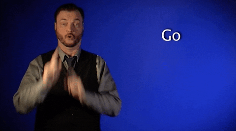 Go Sign Language GIF by Sign with Robert - Find & Share on GIPHY