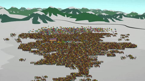 Crowd Gathering GIF by South Park - Find & Share on GIPHY