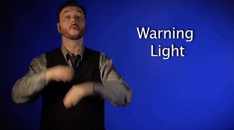 Warning Light Asl GIF by Sign with Robert - Find & Share on GIPHY