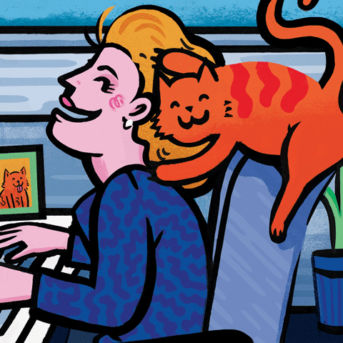 Cat At Work GIFs - Get the best GIF on GIPHY