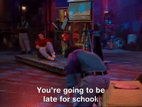 Animated Pictures Of Running Late To School