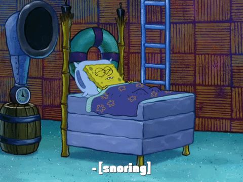 Spongebob Sleeping Gif
