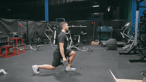 Dumbell Lunge GIFs - Get the best GIF on GIPHY