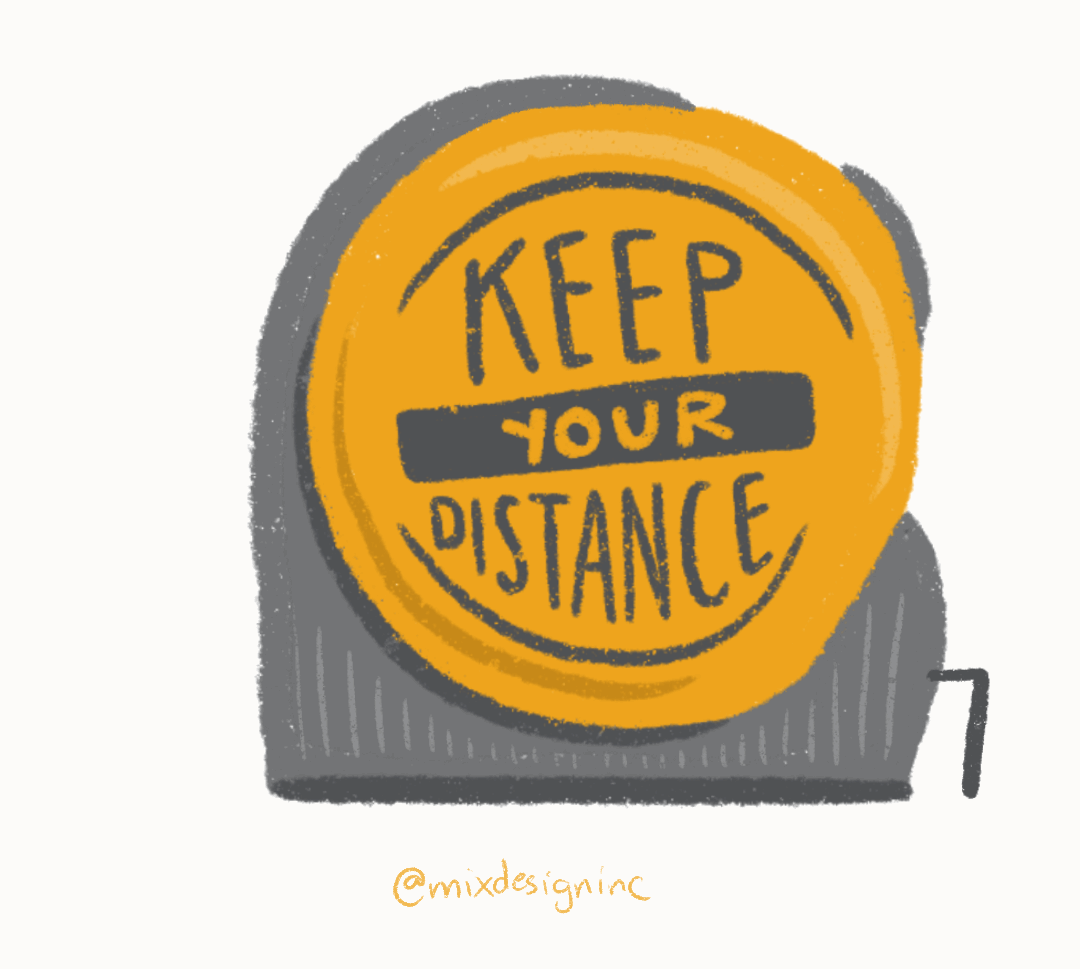 Social Distancing GIF by mixdesign, inc - Find & Share on GIPHY