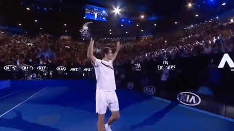 Roger Federer Tennis GIF by Australian Open - Find & Share on GIPHY
