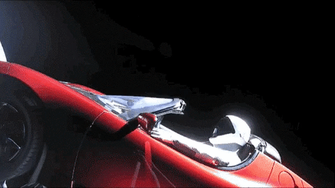 Tesla In Space GIF by Product Hunt - Find & Share on GIPHY