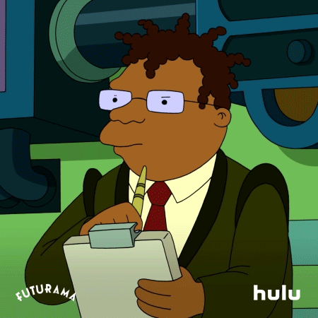 Futurama Writing GIF by HULU - Find & Share on GIPHY