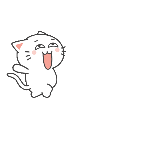 Happy Cute Cat Sticker by Kiki for iOS & Android | GIPHY
