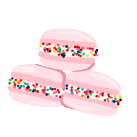 French Macarons Macaron Sticker by Kelsey Elizabeth for iOS & Android ...
