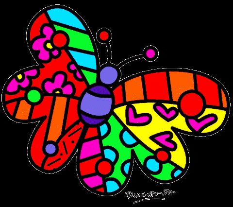 Butterfly GIF by Romero Britto - Find & Share on GIPHY