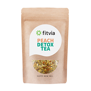 Peach Detox Sticker by fitvia for iOS & Android | GIPHY