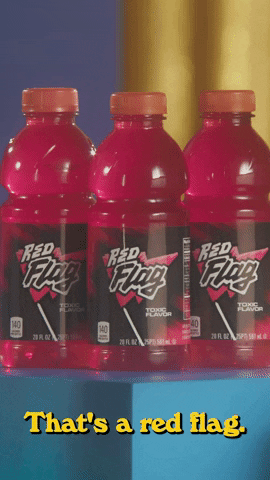 Thats A Red Flag GIF by The Vibe is Right - Find & Share on GIPHY