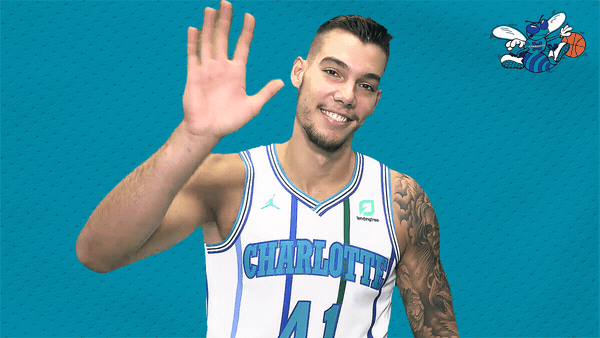 Happy Willy Hernangomez GIF by Charlotte Hornets - Find & Share on GIPHY