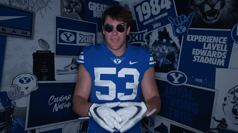 Byu Football Go Cougs GIF by BYU Cougars - Find & Share on GIPHY
