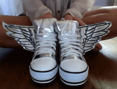 Winged Shoes GIFs - Get the best GIF on GIPHY