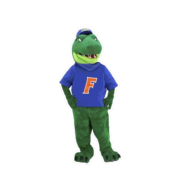 Albert Gator Yes Sticker by Florida Gators for iOS & Android | GIPHY
