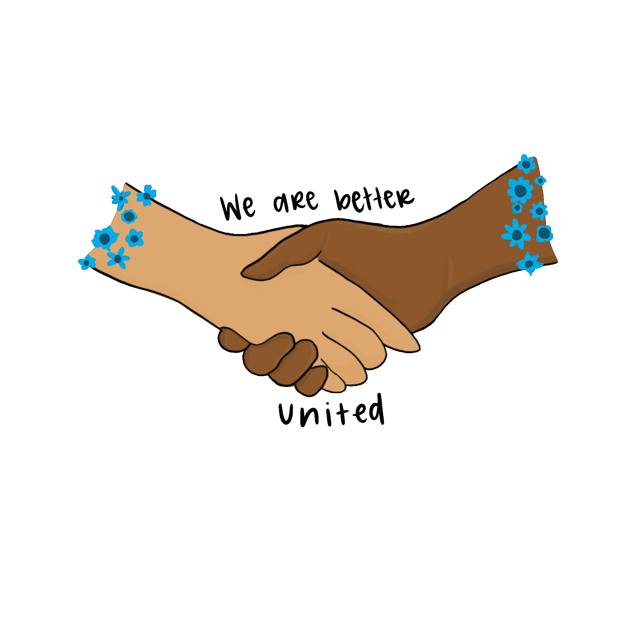 Human Rights Handshake Sticker by UNICEF for iOS & Android | GIPHY