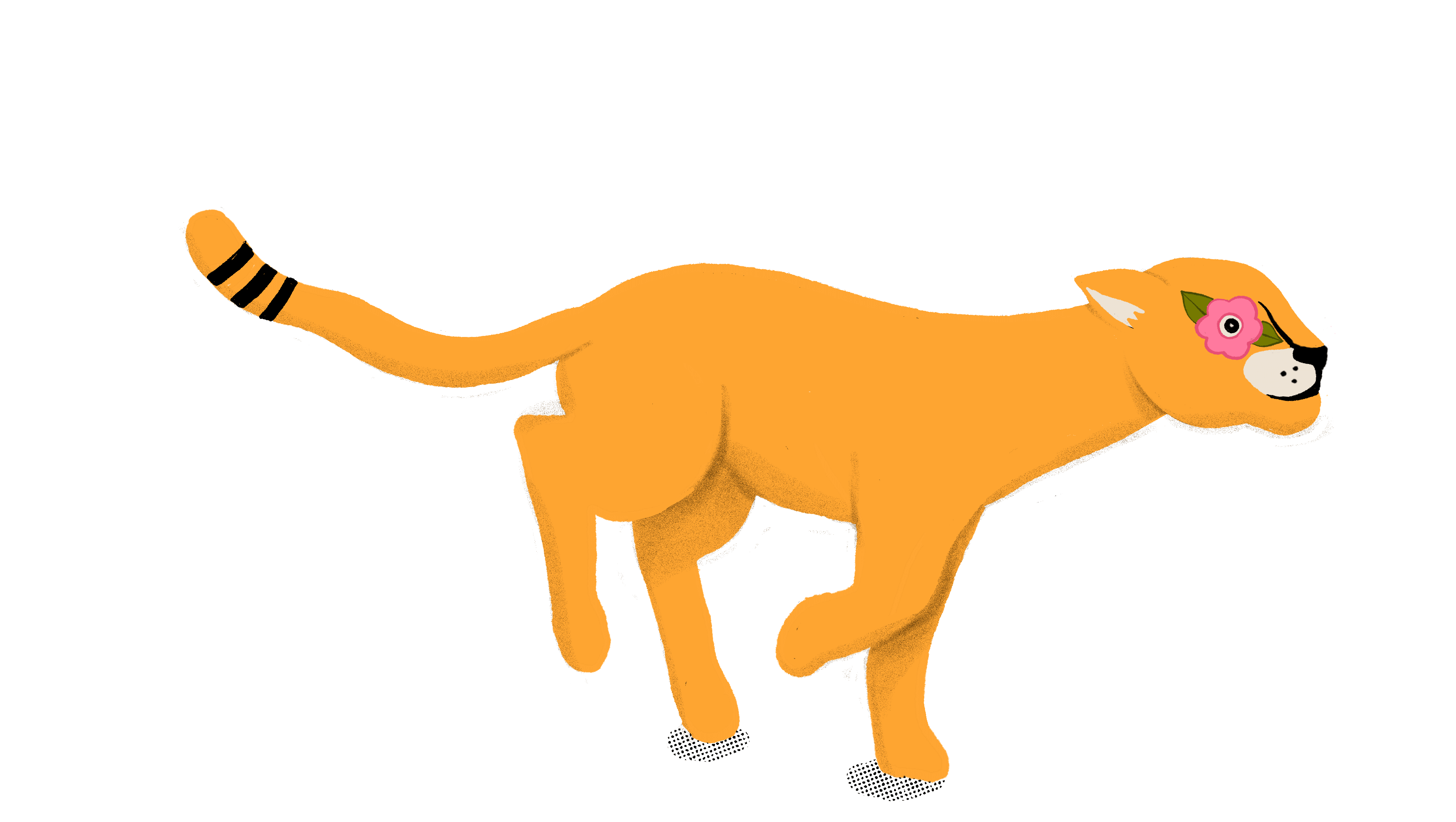 Leopard Running Sticker by Jaclyn Caris for iOS & Android | GIPHY