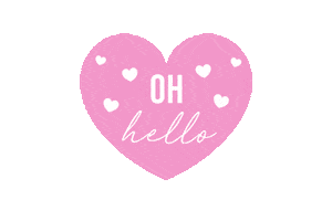 Oh Hello Heart Sticker by LeaZBoutique for iOS & Android | GIPHY