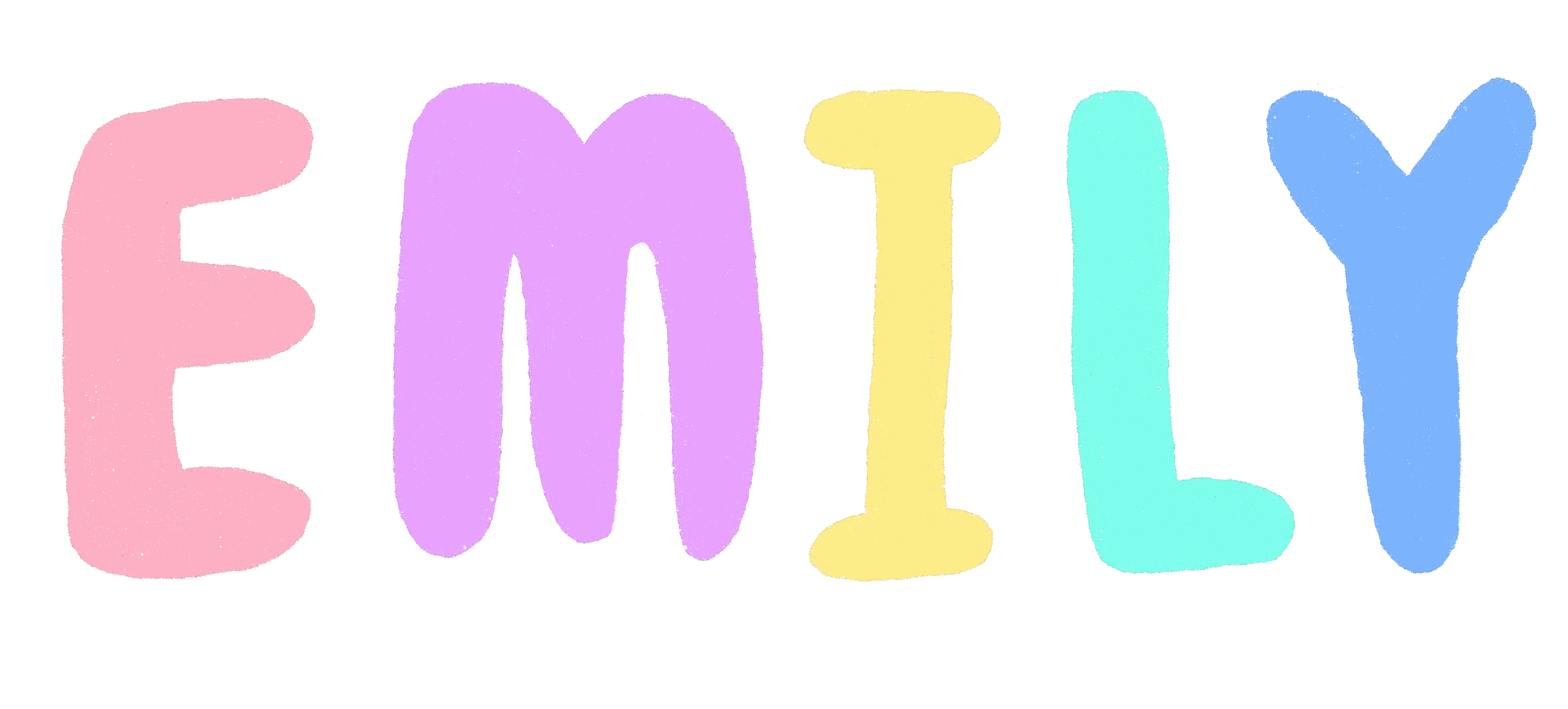 Emily Rainbow Text Sticker by Julia Gluyas for iOS & Android | GIPHY