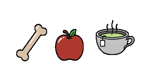 Bone Apple Tea Sticker by Bon Appetit Magazine for iOS & Android | GIPHY