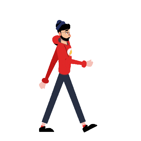 A Person Walking Gif Clipart