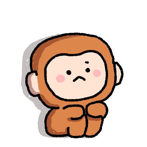 Sad Monkey Sticker for iOS & Android | GIPHY