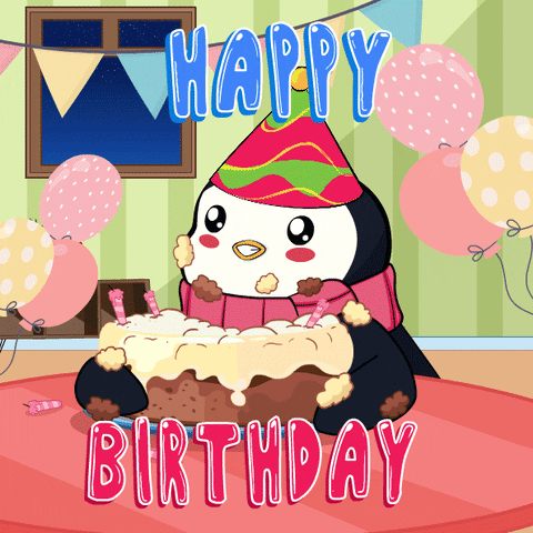 Happy Birthday Love GIF by Pudgy Penguins - Find & Share on GIPHY