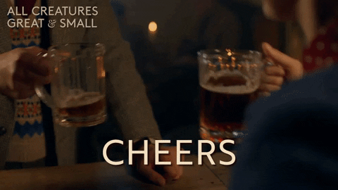 Merry Christmas Beer GIF by All Creatures Great And Small - Find ...