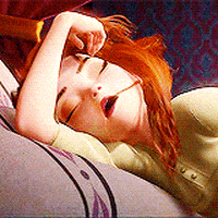Frozen Anna Waking Up Gif