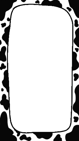 Cow Print Border Clip Art