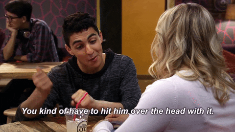 Hit Him Over The Head With It GIFs - Get the best GIF on GIPHY