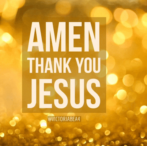 Amen Thankyou Jesus Victoriabea4 Gold GIF - Find & Share on GIPHY