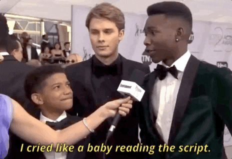 I Cried Like A Baby Reading The Script GIFs - Get the best GIF on GIPHY