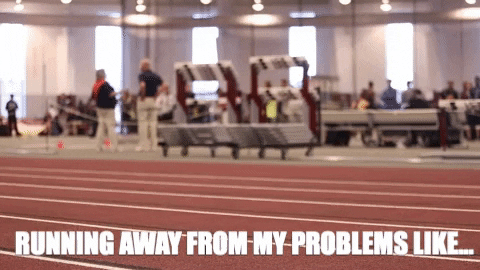 Running Away From My Problems GIFs - Get the best GIF on GIPHY