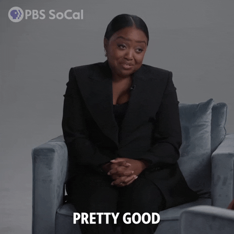 Cheesin Quinta Brunson GIF by PBS SoCal - Find & Share on GIPHY