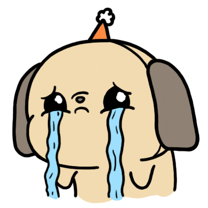 Dog Crying Sticker By Aminal Sticker for iOS & Android | GIPHY