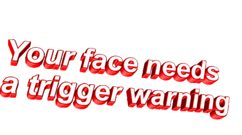Triggered Face Sticker by AnimatedText for iOS & Android | GIPHY